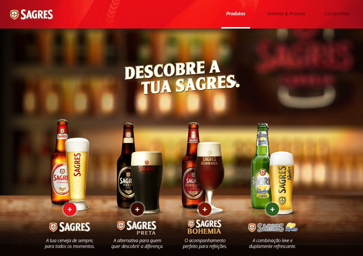 Cerveja Sagres tem novo site - Distribuição Hoje