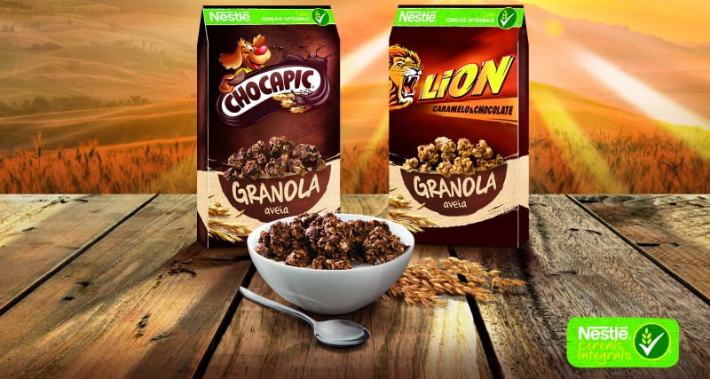 Nestlé lança cereais Chocapic e Lion com granola - Distribuição Hoje