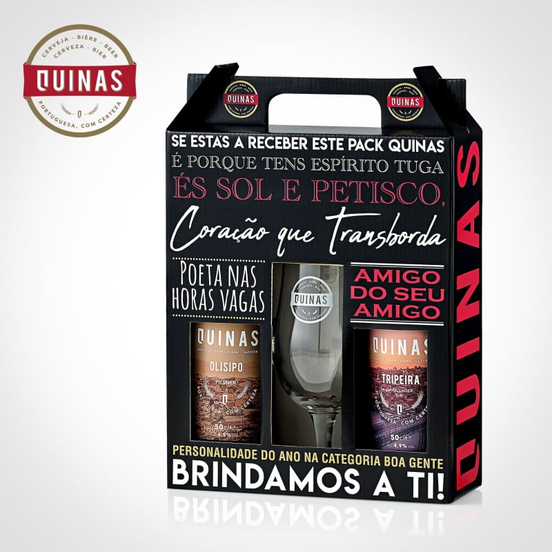 Cervejas Quinas estão no Dott