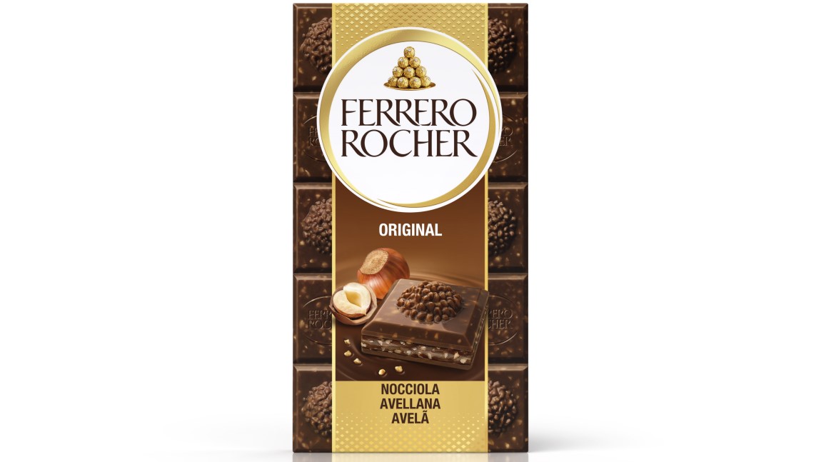 Ferrero Rocher renova imagem das suas barras de chocolate